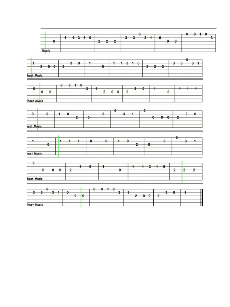 Guitar Tab Merry Chris | PDF