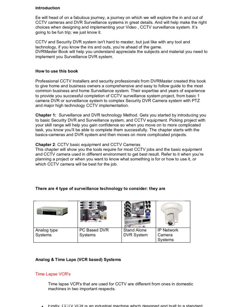 Introduction CCTV | PDF | Camera Lens | Aperture