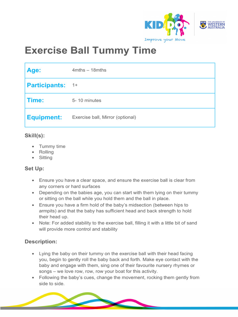 Exercise Ball Tummy Time | PDF