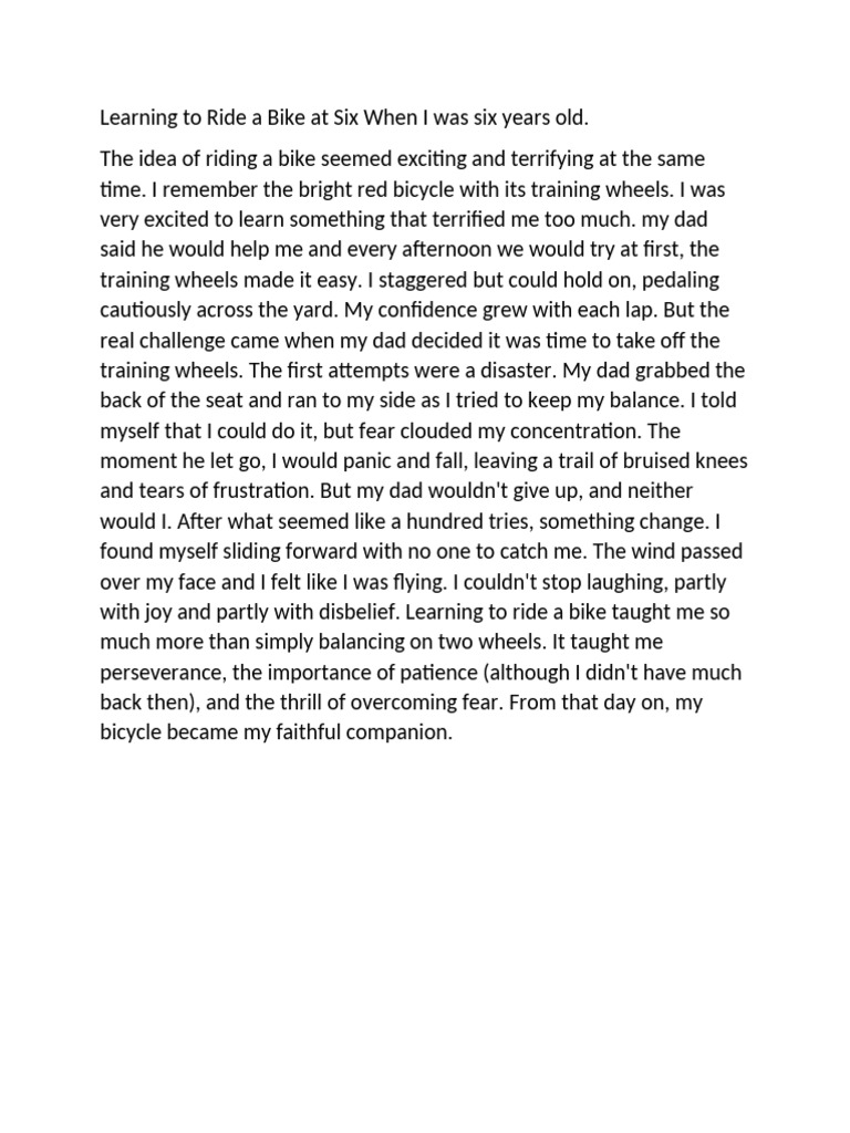 Personal Narrative | PDF