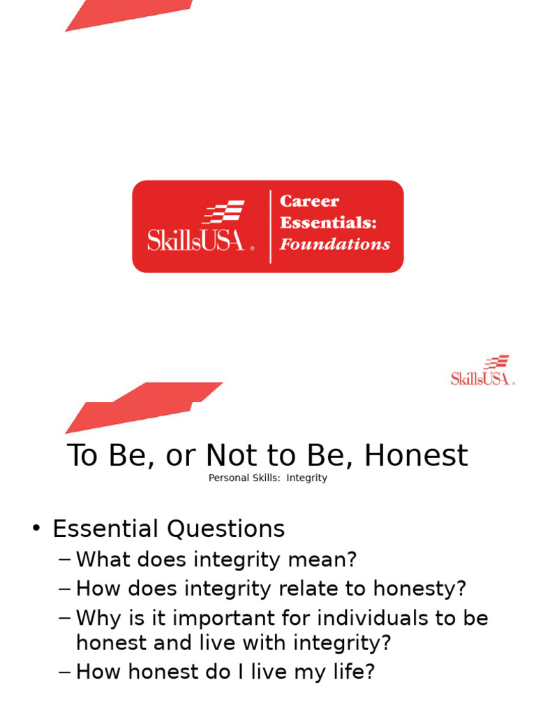 Understanding Integrity and Honesty | PDF | Integrity | Psychology