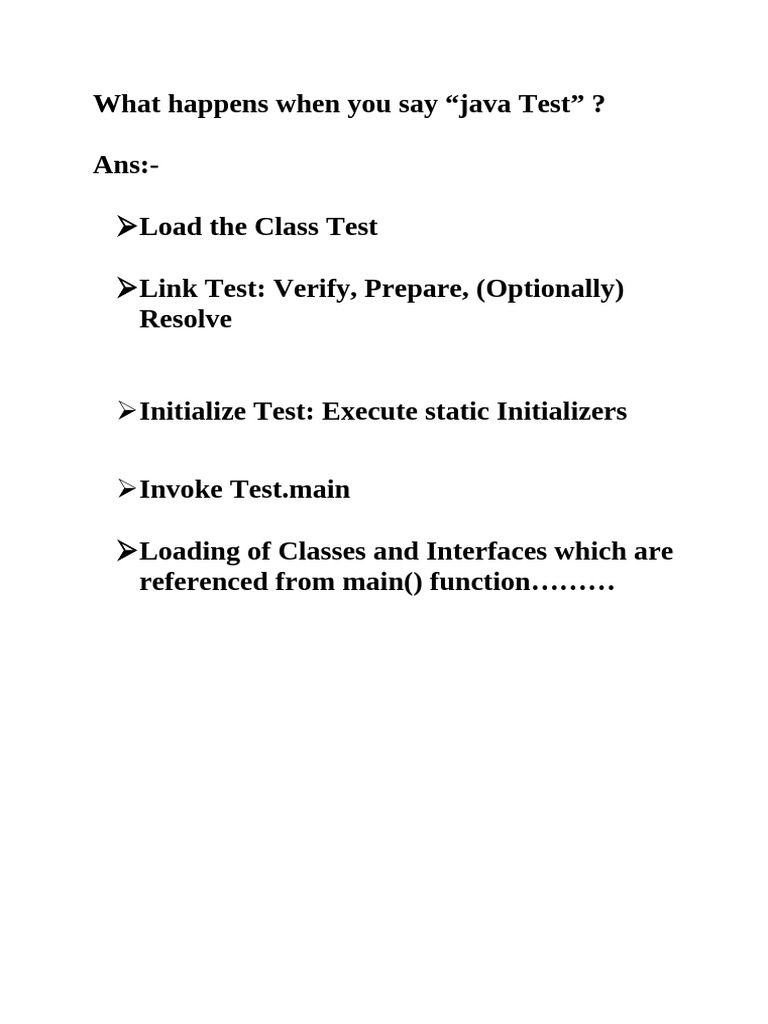 What Happens When You Say - Java - Test | PDF