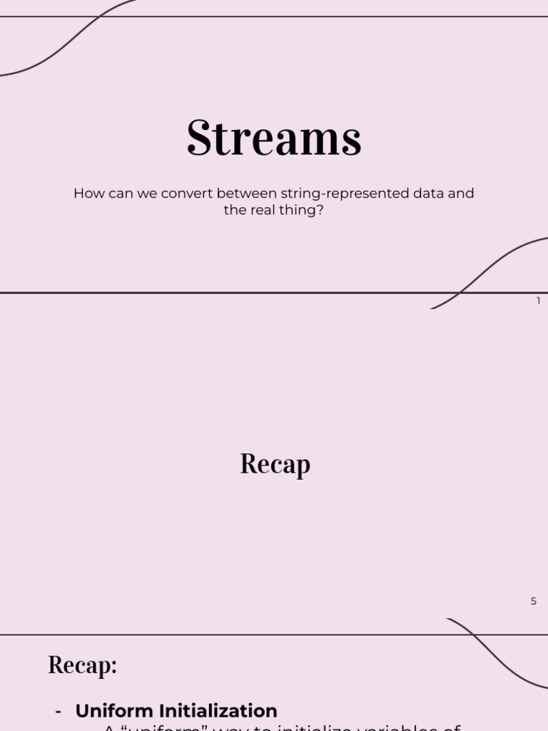 Lecture4 Streams | PDF | Command Line Interface | String (Computer Science)