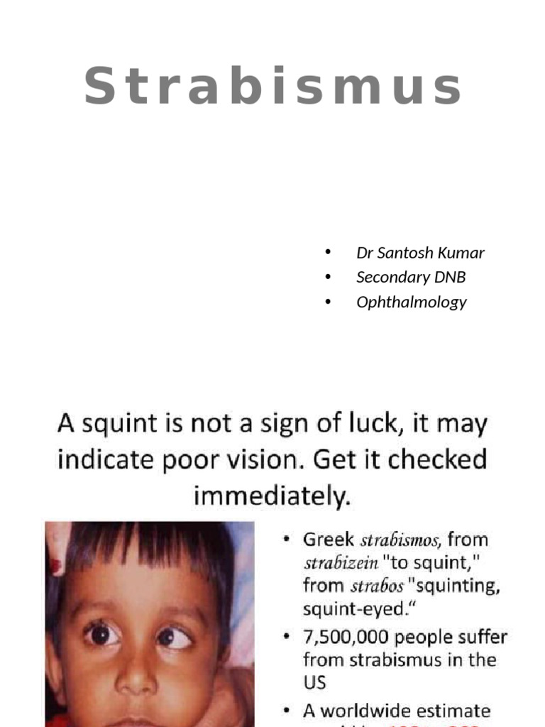 Strabismus | PDF