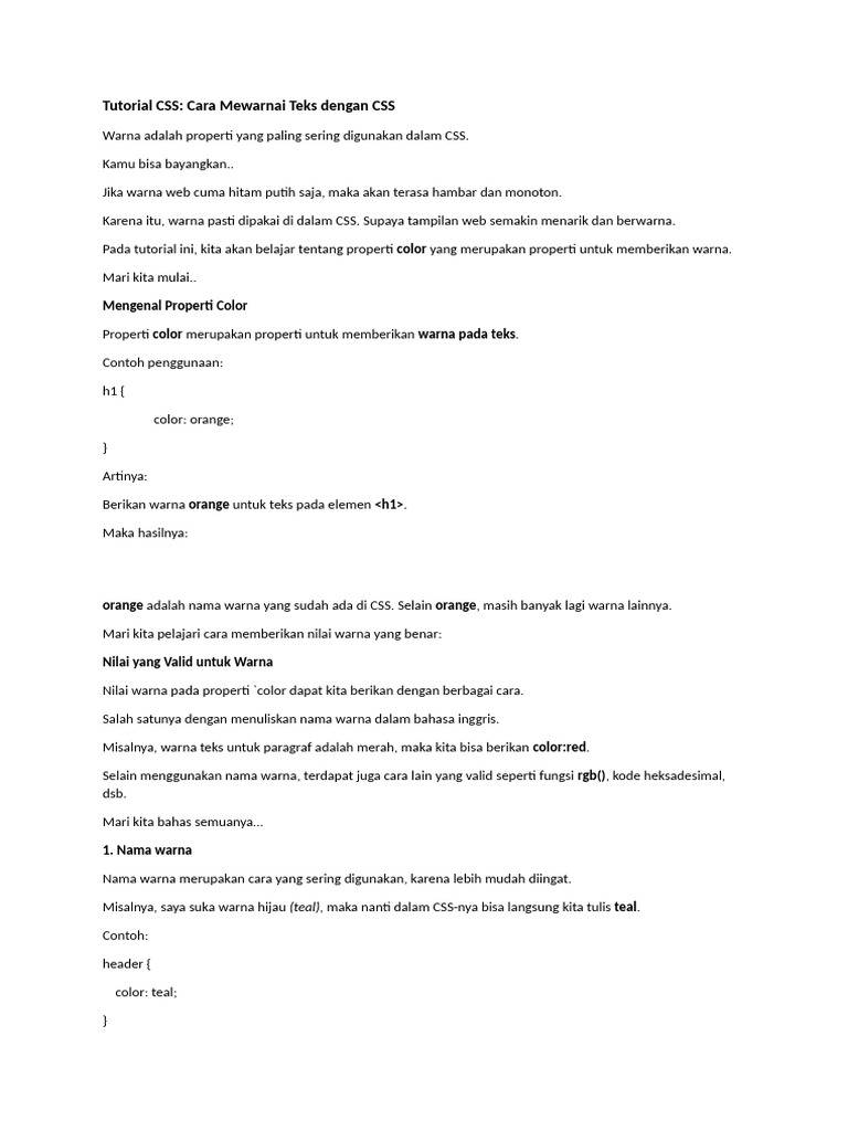5. Tutorial CSS | PDF