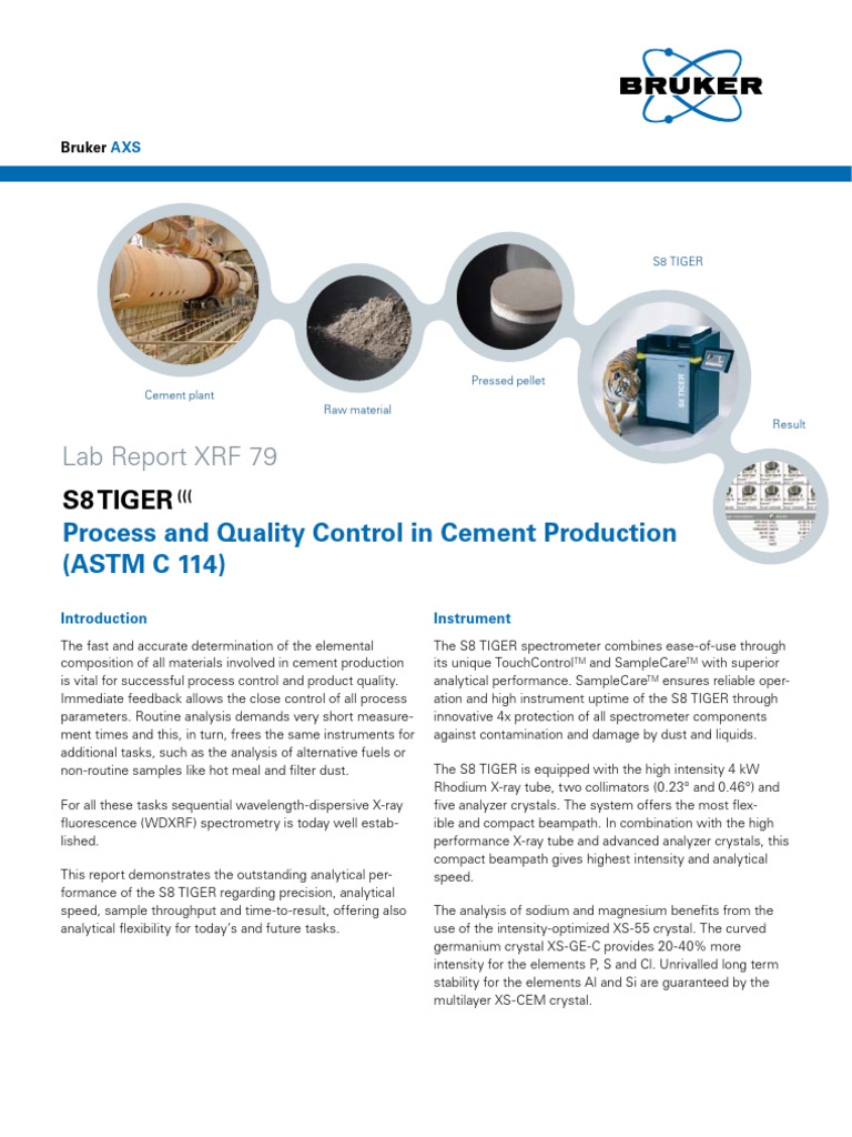 LR XRF 79 S8 TIGER in Cement Production L80-E00079 Low | PDF | Physical ...