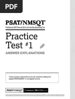 Psat 10 Practice Test 1 Answer Explanations | PDF | Verb | Natural ...