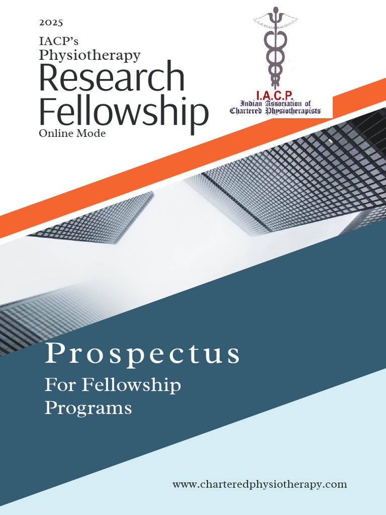 IACP Fellowship Prospectus Nov2024 | PDF | Physical Therapy