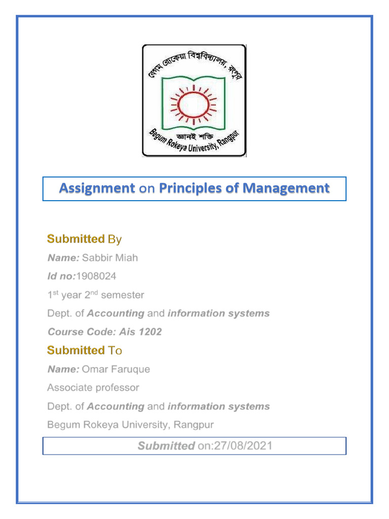 Assignment On Cost Accounting Omor | PDF