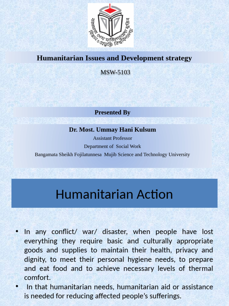 Humanitarian Action and Forced Migration Strategies | PDF ...