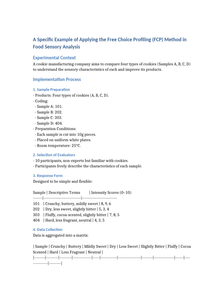 Free Choice Profiling Example | PDF