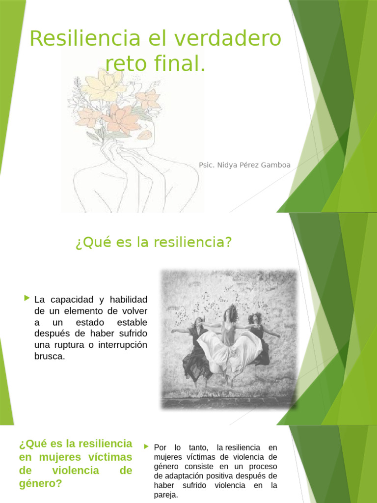 Resiliencia El Verdadero Reto Final | PDF