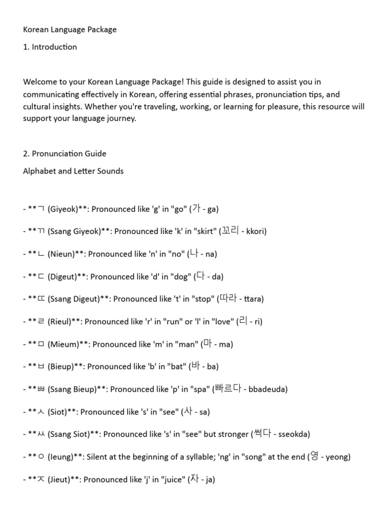 Korean Language | PDF | Linguistics