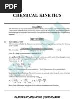 Formula Sheet of Chemical Kinetics | PDF | Reaction Rate | Process ...