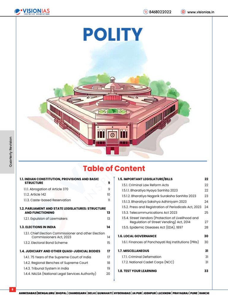 POLITY Compressed | PDF | Government Of India | Government