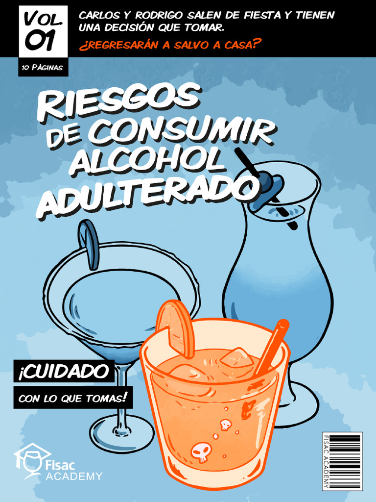Comic - Riesgos de Consumir Alcohol Adulterado | PDF