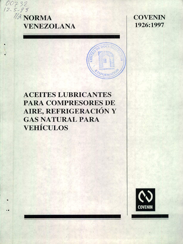 Covenin 1926-1997 | PDF