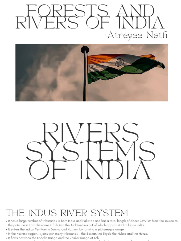 Major River Systems of India | PDF | Indus River | Forests