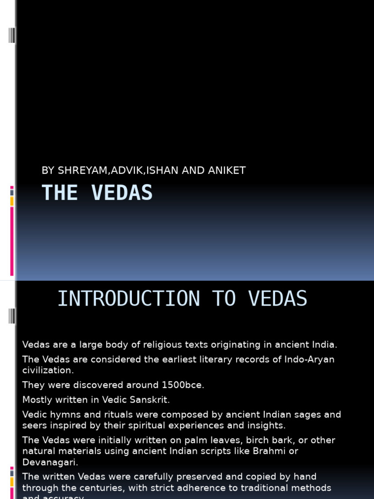 The Vedas Final | PDF | Vedas | Religious Texts
