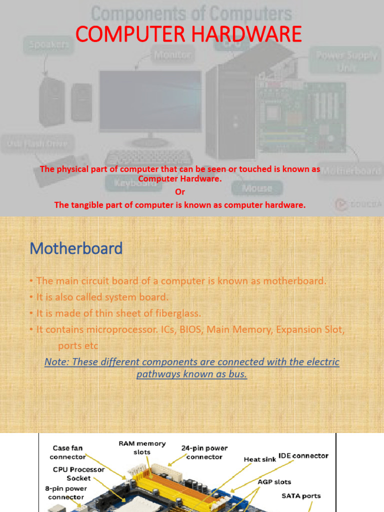 COMPUTER HARDWARE | PDF | Read Only Memory | Computer Data Storage