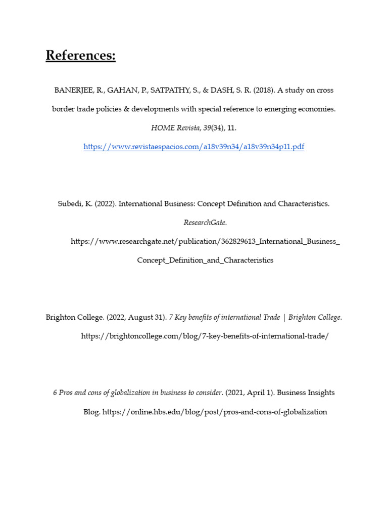 Business Studies References Docs | PDF