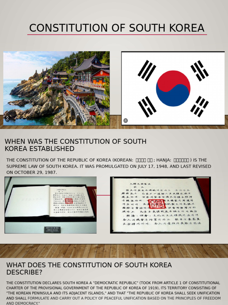 Constitution of South Korea | PDF