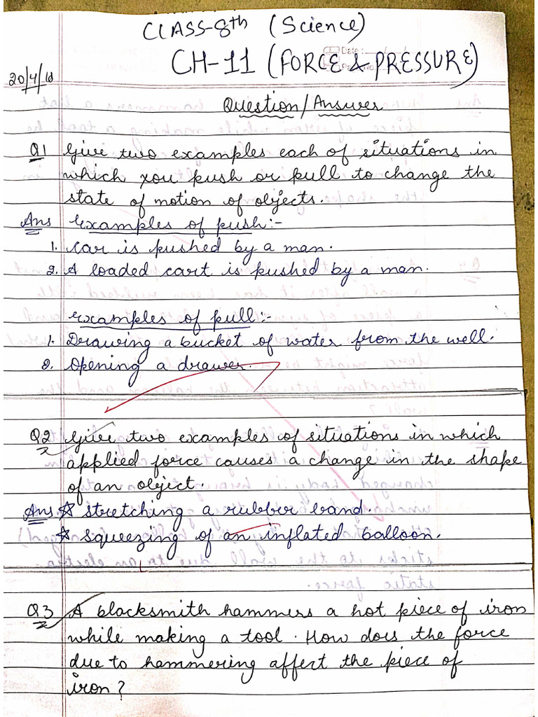 CH - 11 (Science) Class 8th | PDF