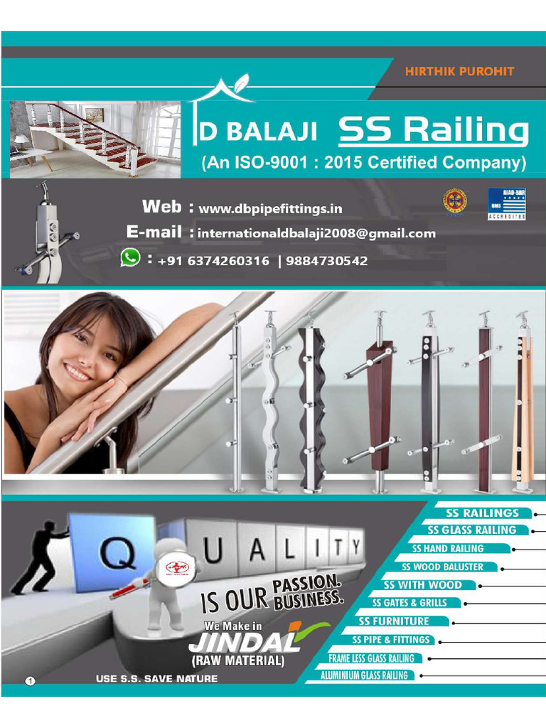 D BALAJI RAILING CATLOG | PDF