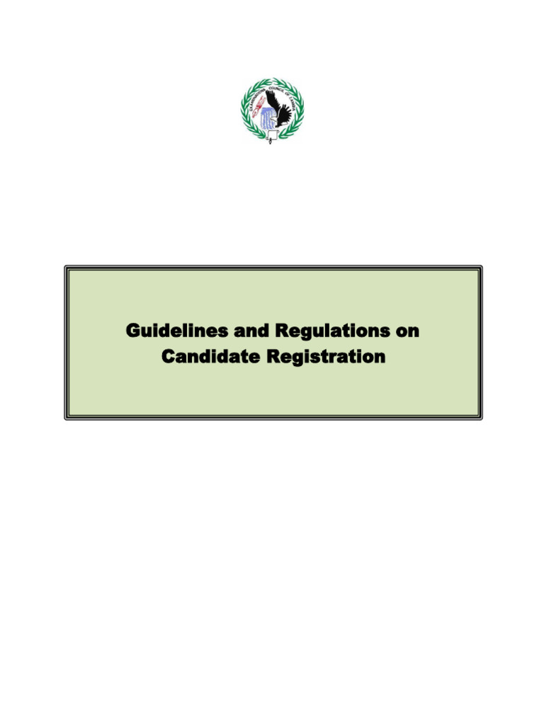 2025 Guidelines and Regulations On Candidate Registration - 7112024 ...
