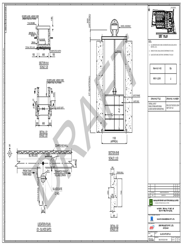 Sluice Gate Details-Model | PDF