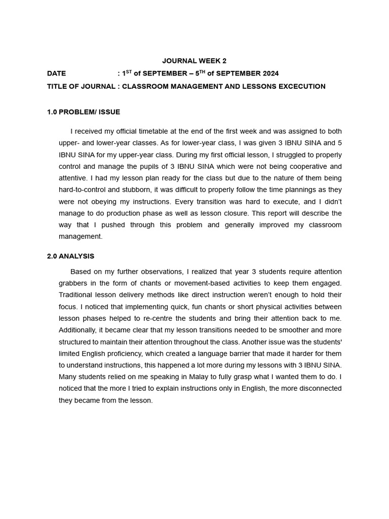 Reflective Journal W2 (MUHAMMAD ZAIM BIN AHMAD YUSOF) | PDF | Learning ...