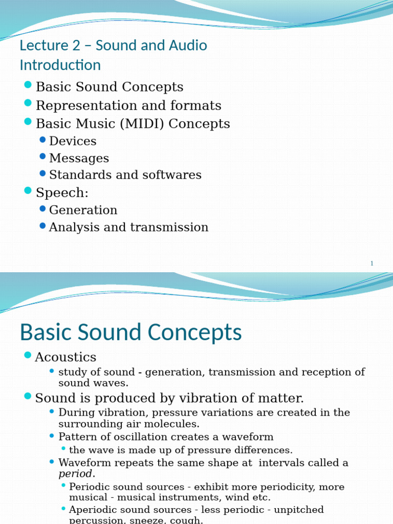 chapter-2 | PDF | Sampling (Signal Processing) | Sound