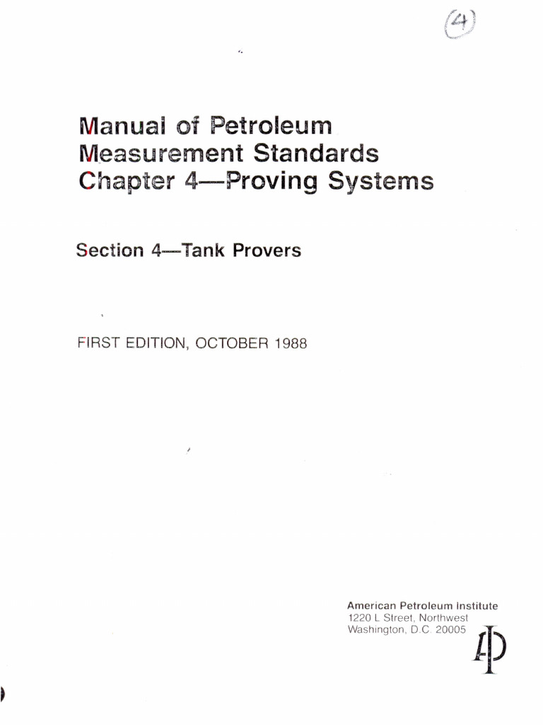 API Standard Prover Tank0001 | PDF