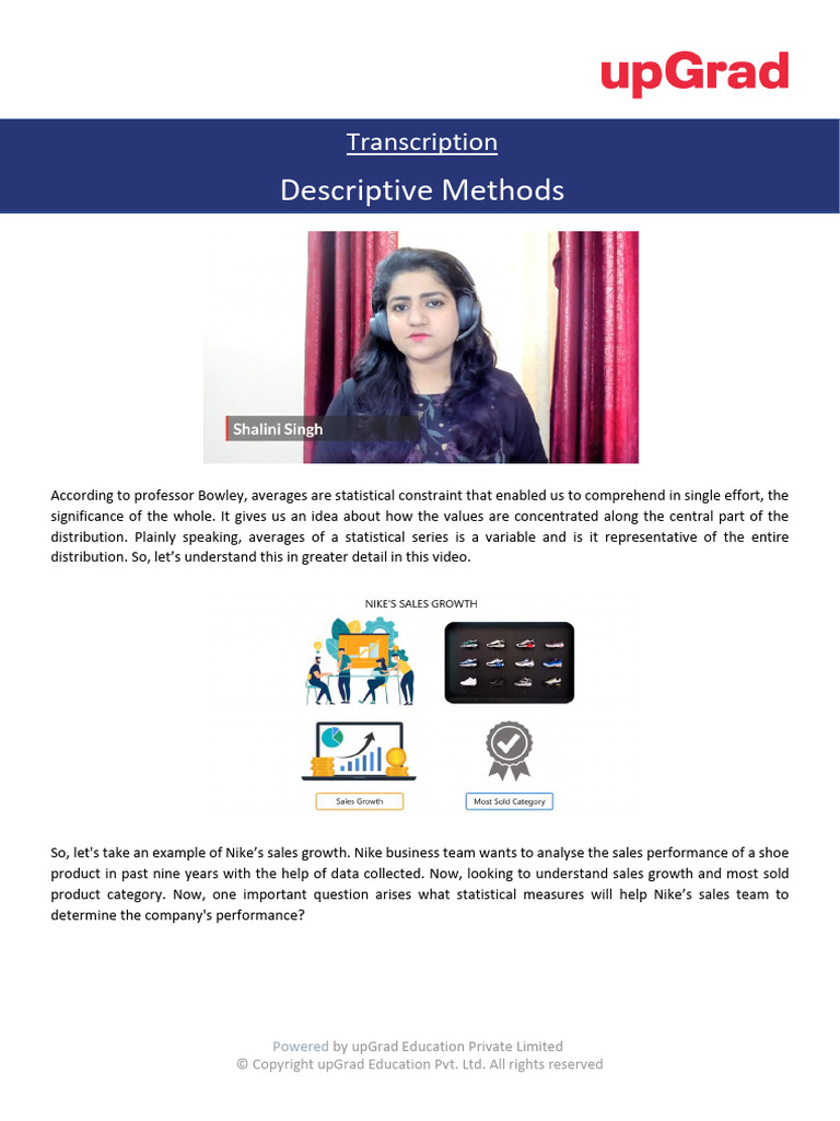 5 1 2-+Descriptive+Methods | PDF | Mean | Mode (Statistics)