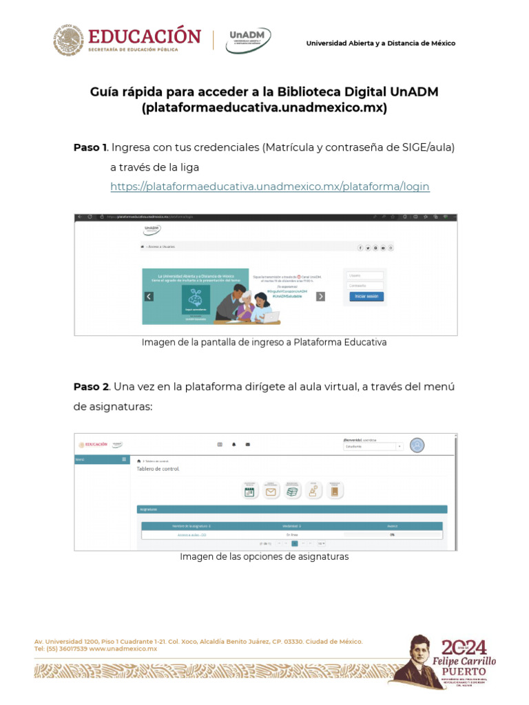 Acceso Biblioteca Digital UnADM | PDF | Libreria digital | Software
