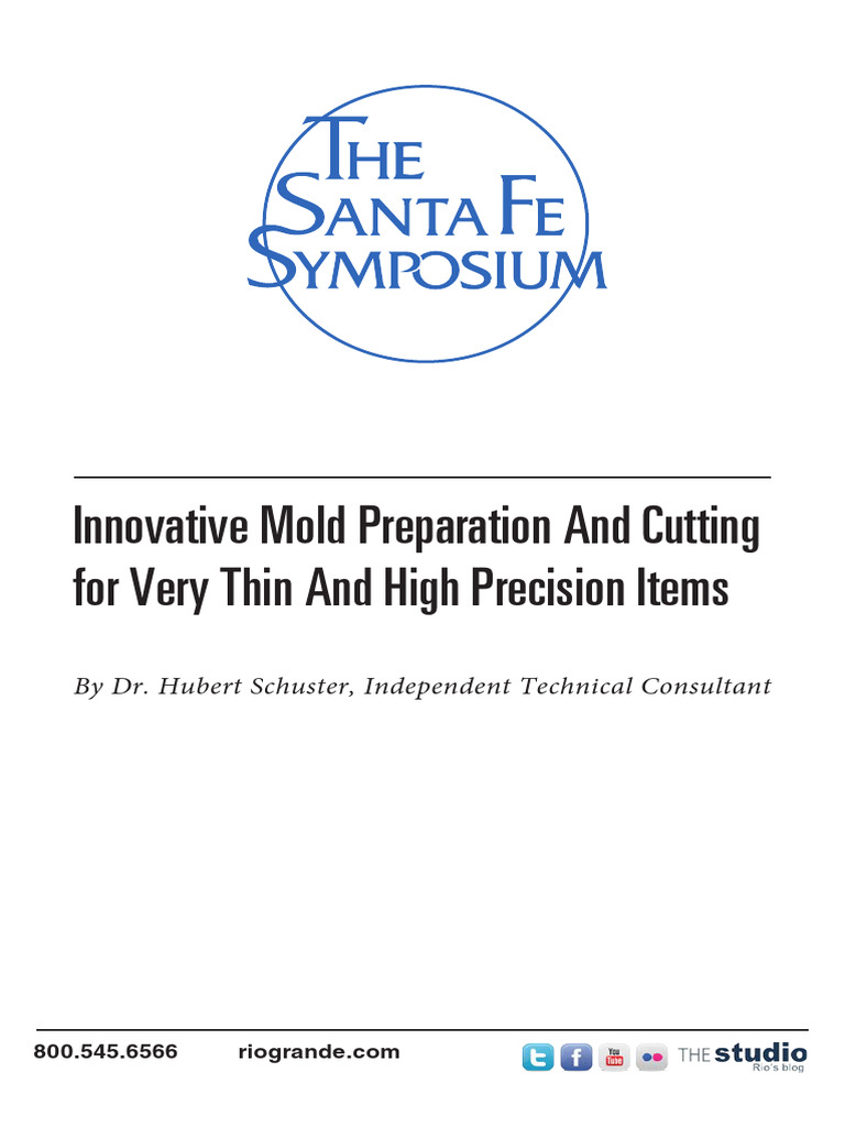 2009 Innovative Mold Preparation and Cutting for Very Thin and High ...