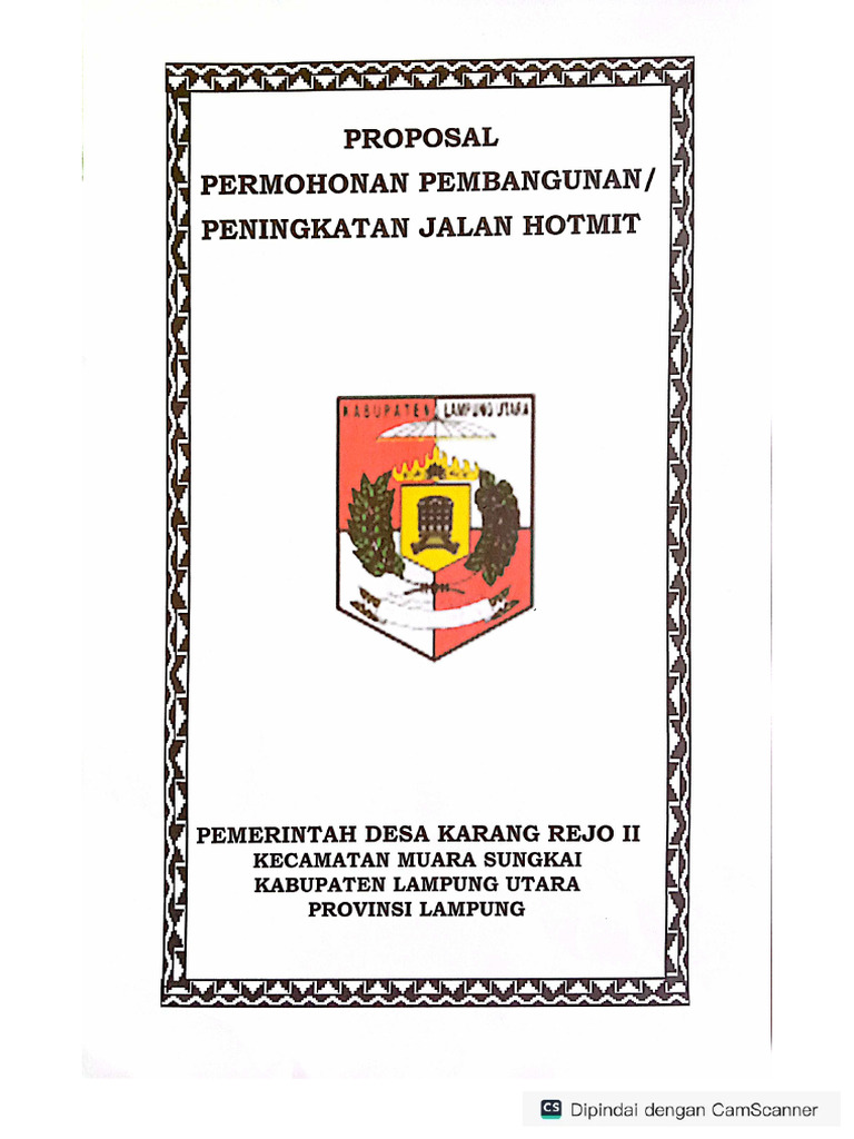 Proposal Jalan Hotmit | PDF