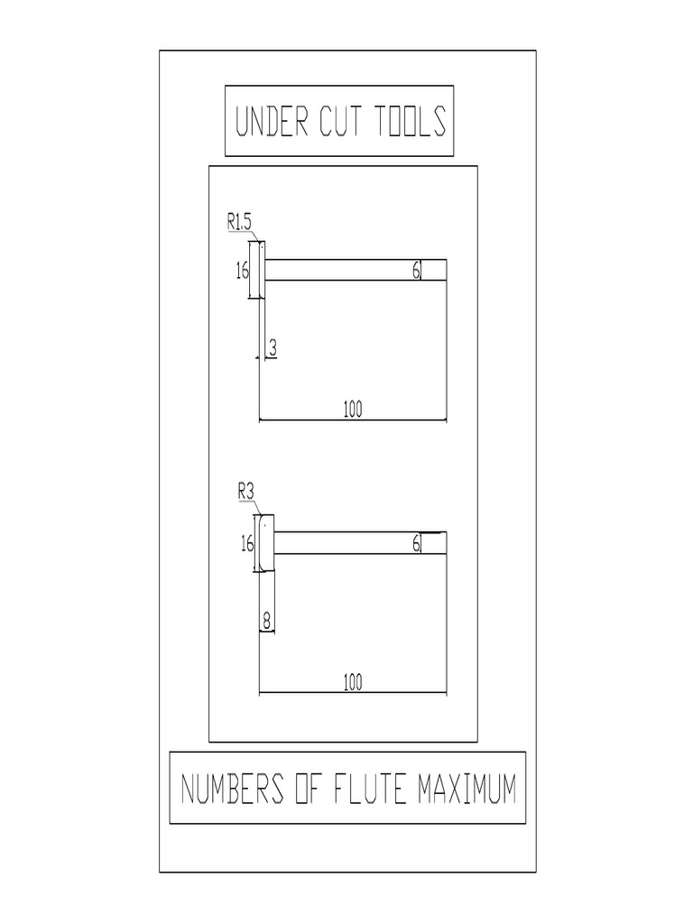 Modified Under Cut Tools New-Model | PDF