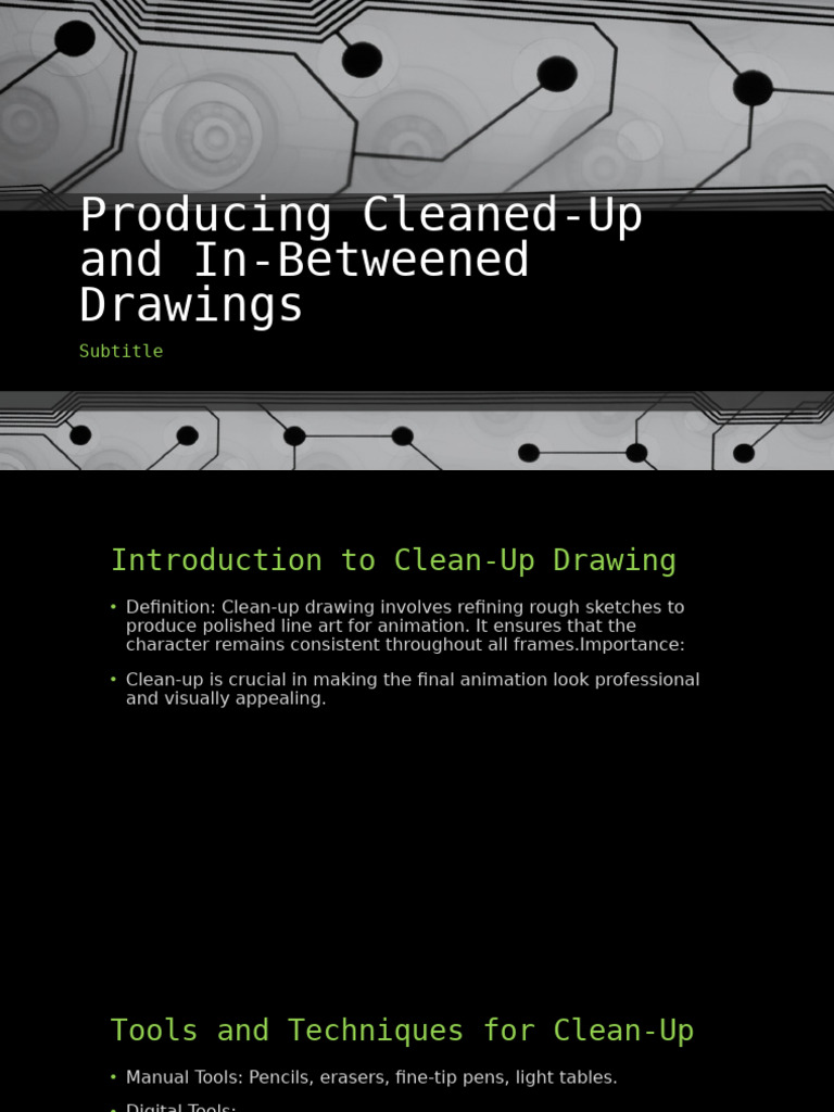 Producing Cleaned Up and in Betweened Drawings 2 | PDF | Drawing ...
