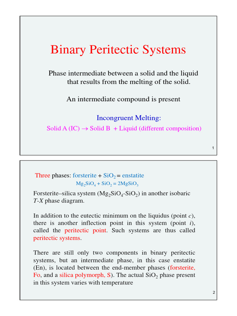 Binary System-Peritectic L9 | PDF | Phases Of Matter | Thermodynamics