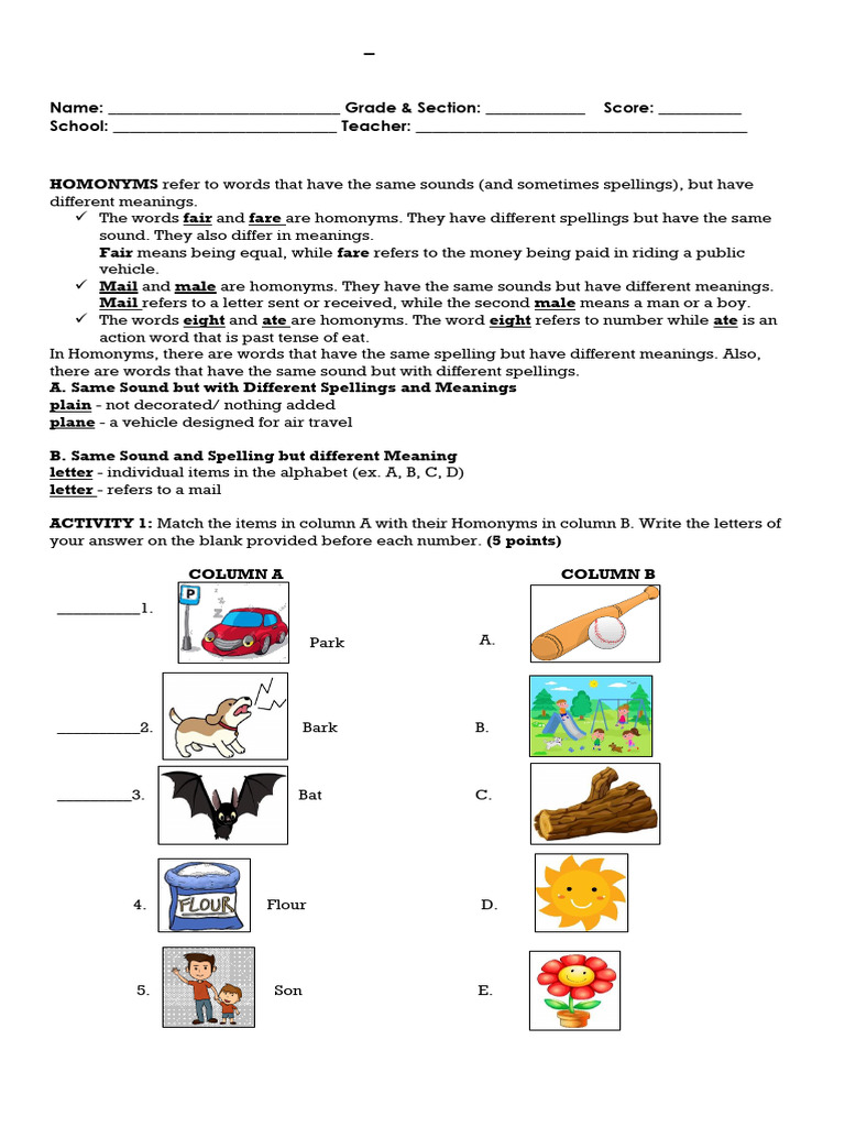 Modular Activity English and Science Quarter 3 - Week 1 and 2 | PDF | Orthography