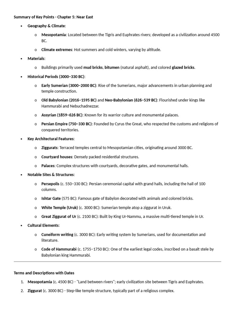 Hoa Keypoints Pdf Column Babylon