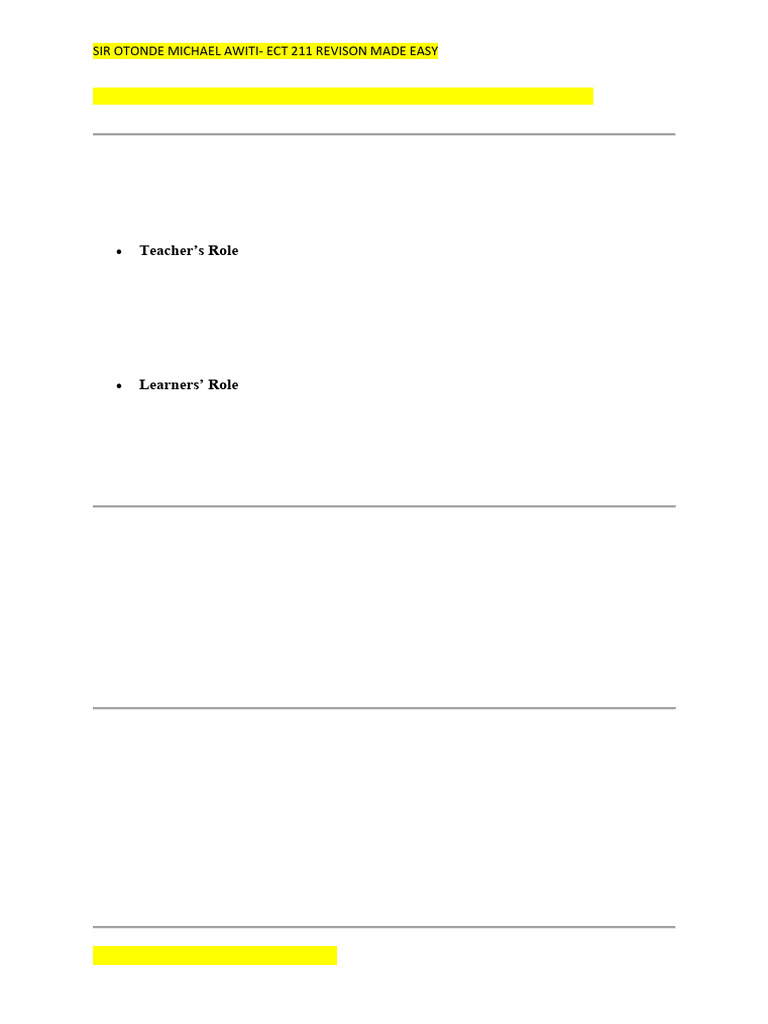 Ect 211 Past Papers With Answers by Sir Otonde Michael | PDF | Learning ...