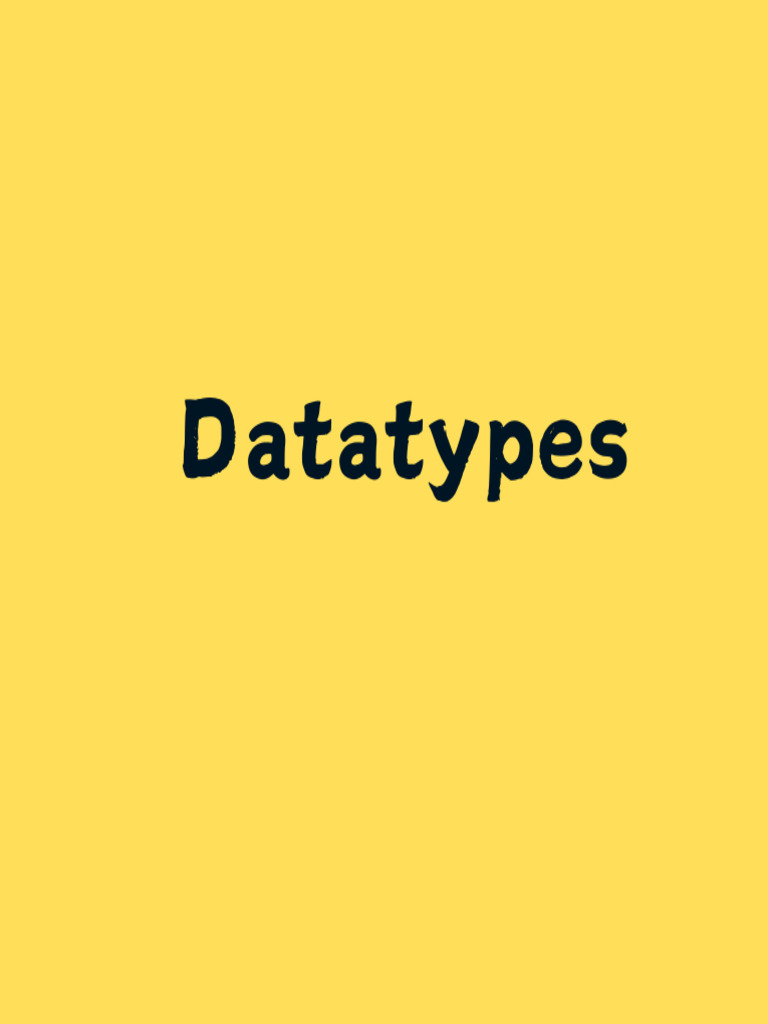 Data Types | PDF | String (Computer Science) | Java Script Data Types | PDF | String (Computer Science) | Java Script