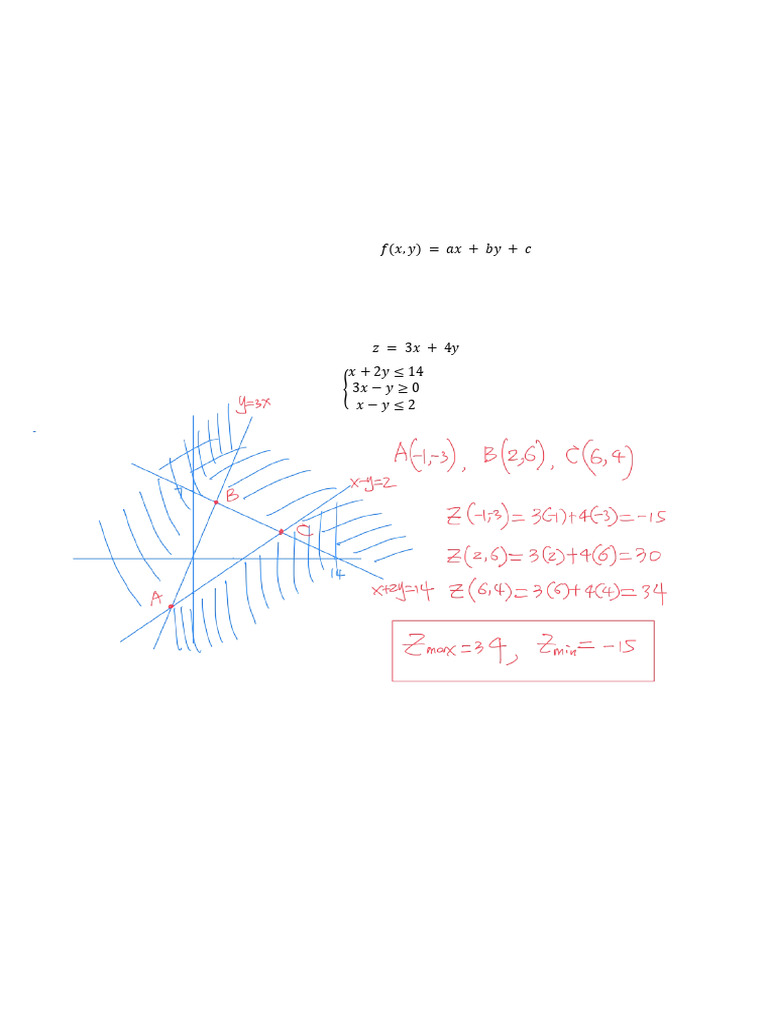 Math 20IB Linear Programming Notes 1 | PDF | Linear Programming Math 20IB Linear Programming Notes 1 | PDF | Linear Programming