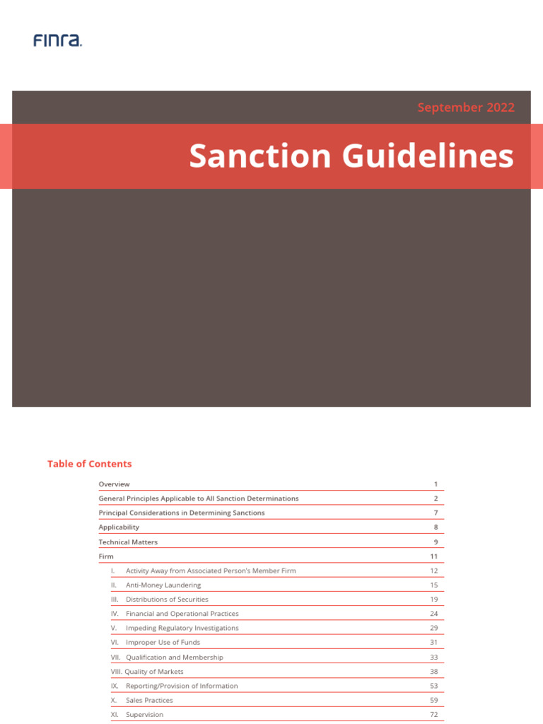 Sanctions Guidelines 1665288951 | PDF | Financial Industry Regulatory ...