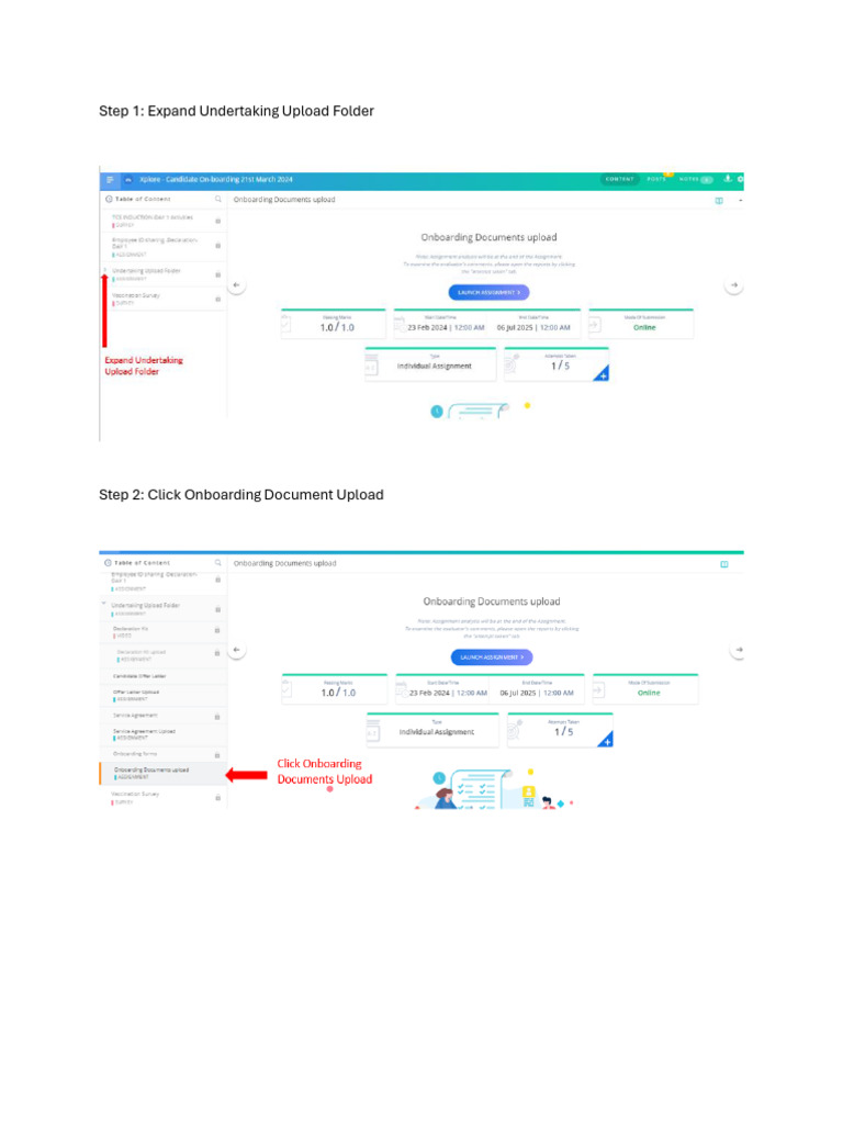 Steps to view OBF Rejection Feedbak | PDF