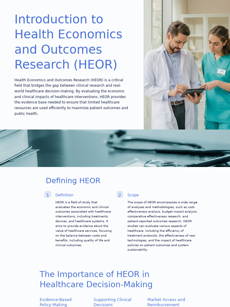 Heor+Presentation | PDF | Health Care | Cost–Benefit Analysis
