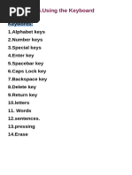 The Keyboard: Grade 1 | PDF