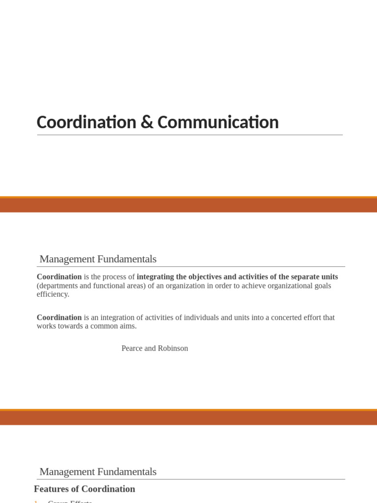 Coordination & Communication | PDF | Communication | Information